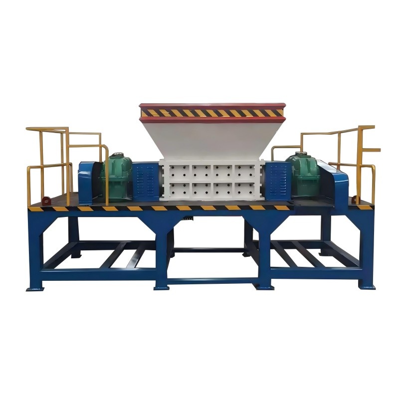 Double-shaft shredder machine
